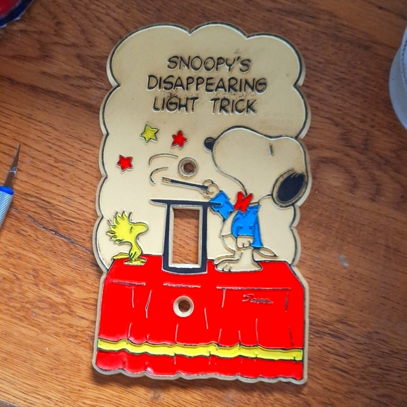 Other | Snoopy Vintage Light Switch Cover | Poshmark